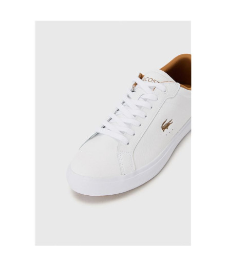 Sapatilhas Lacoste Powercourt 225 1 Sma Homem Branco/Marrão | Atmósfera ...