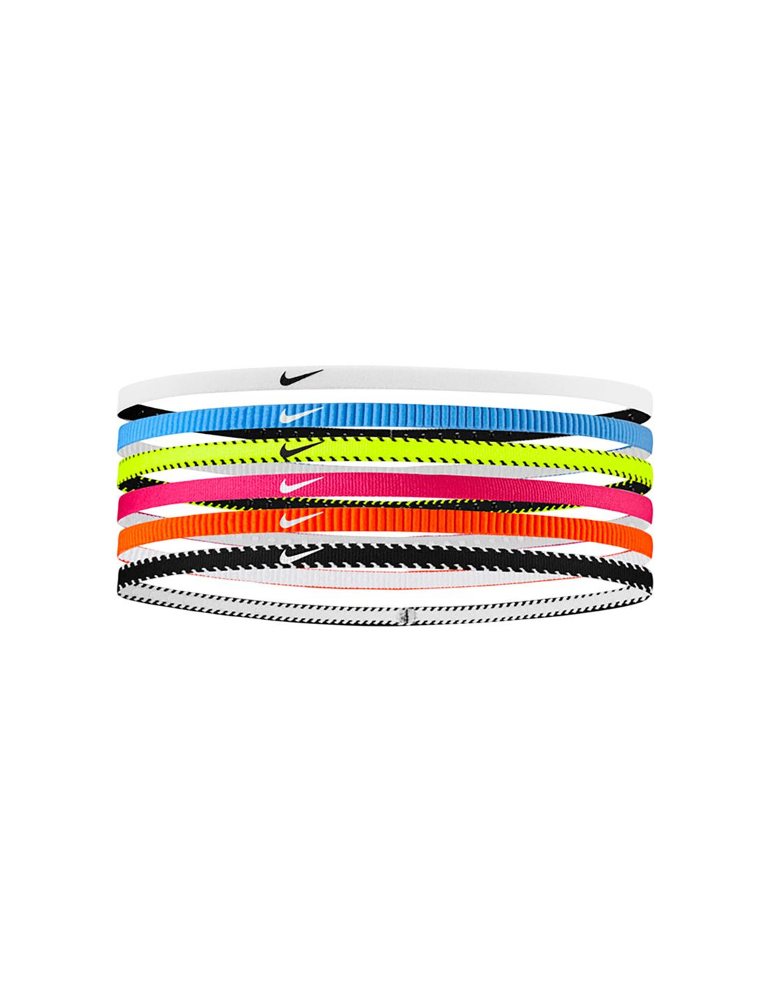 Cinta de Pelo de Fitness Nike Flex Classic Slim Headbands 6Pk Gris ...