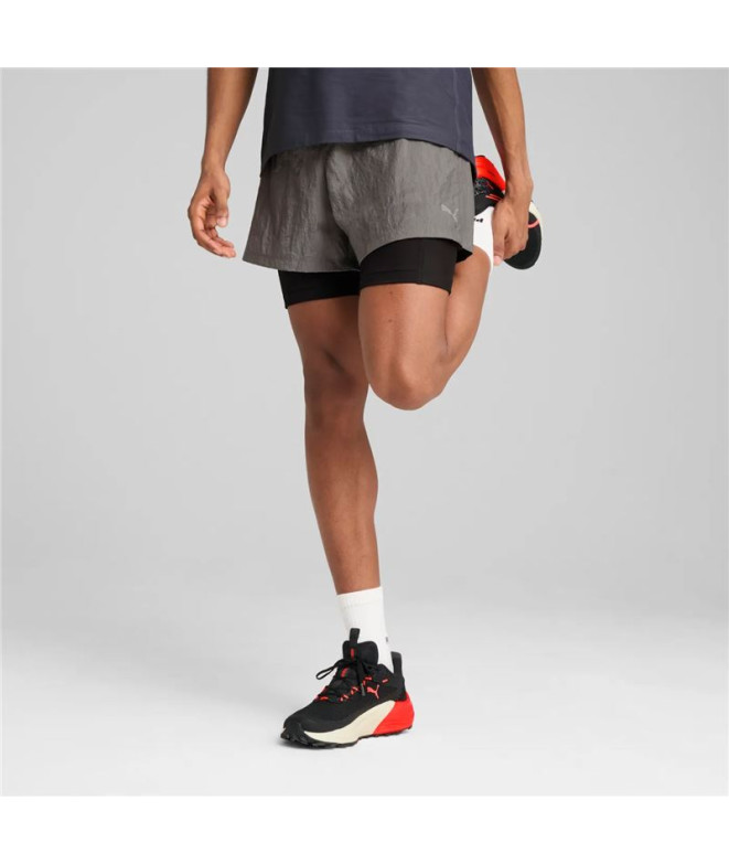 Pantalón de Running Puma M Seasons Trail Running Hombre Cast Iron ...