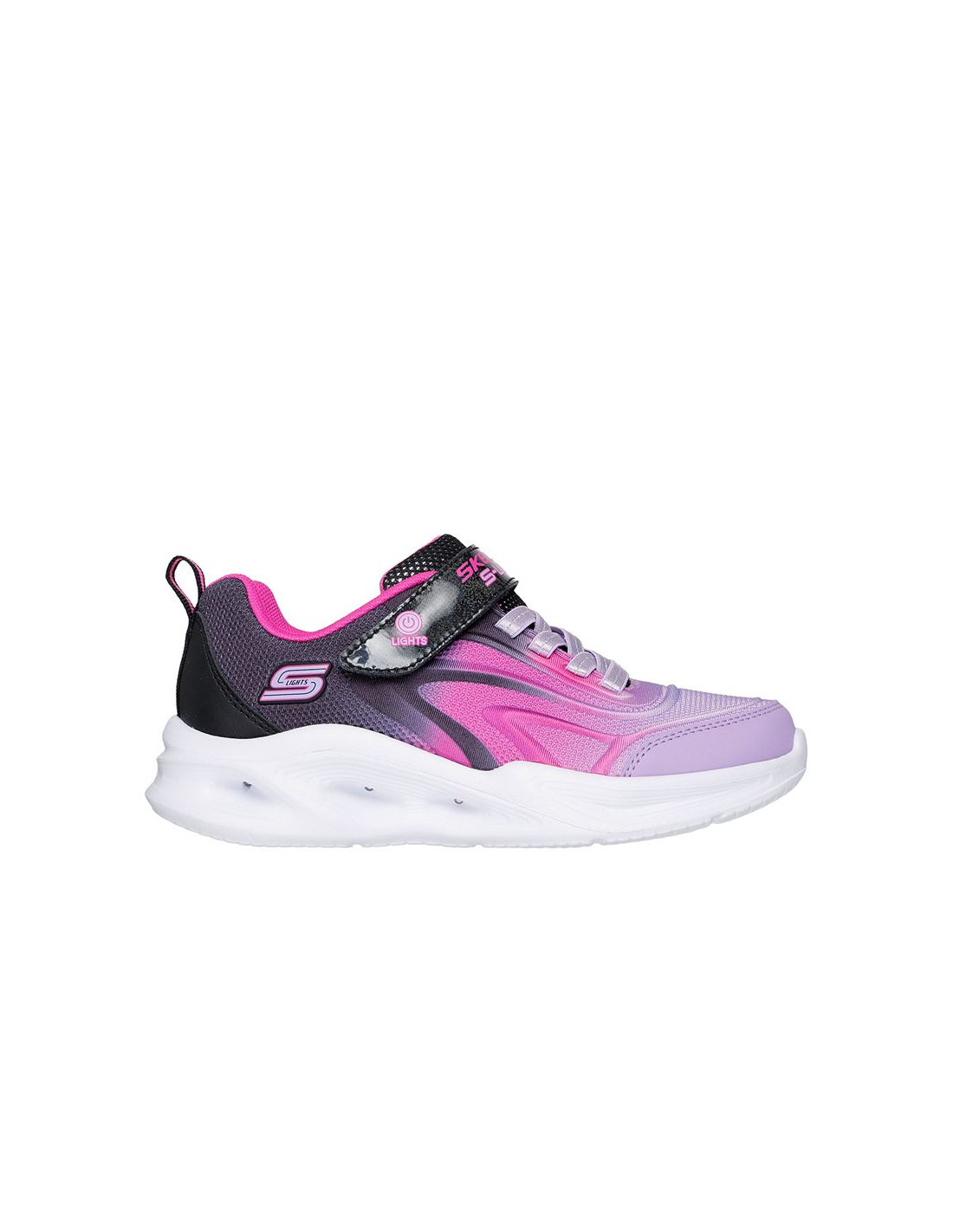 Sapatilhas Skechers Sola Glow - Cor Br Menina Rosa/Preto | Atmósfera Sport