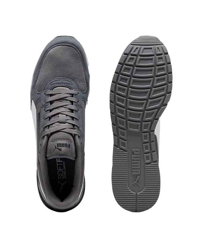 Sapatilhas Puma St Runner V4 Mesh Cool Cinza Escuro- Branco- Preto ...