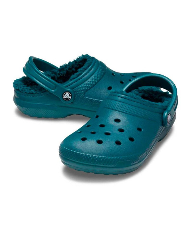 Zuecos Crocs Classic Lined Clog Unisex Verde | Atmósfera Sport