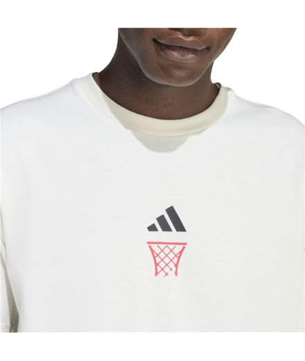 Camiseta adidas Anx Hoop Hombre Blanco | Atmósfera Sport