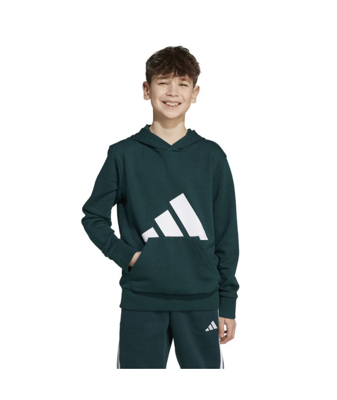 Moletom adidas Big Logo Ft Hd Infantil Azul/ Branco | Atmósfera Sport
