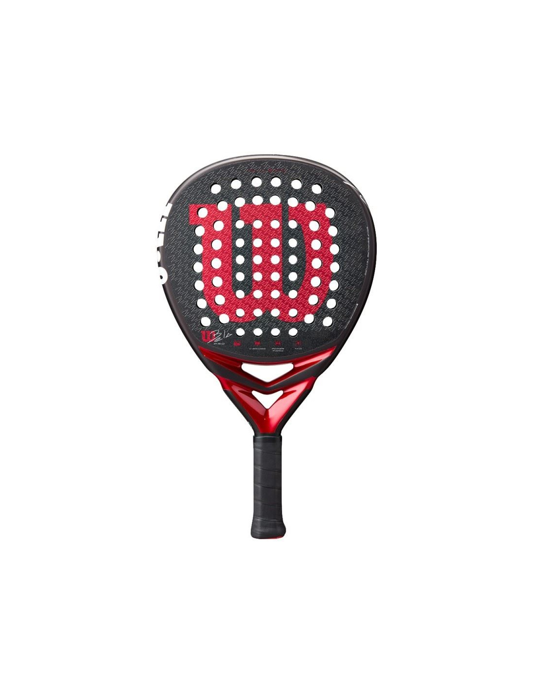 Pala de pádel Wilson Bela Pro V3 Padel 2 Negro/Rojo | Atmósfera Sport