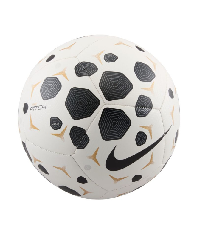 Balle de Football Nike Pitch - Fa25 Blanc/Noir/Noir | Atmósfera Sport