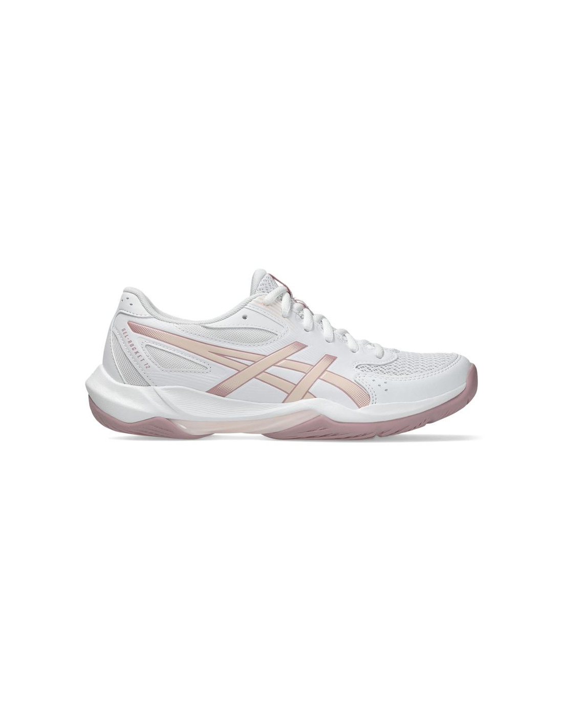 Sapatilhas de Voleibol ASICS Gel-Rocket 12 Mulher Branco/Rosa ...