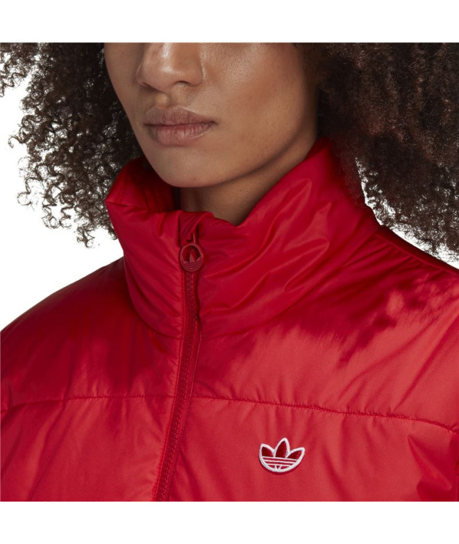 Chaqueta adidas Puffer rojo Mujer