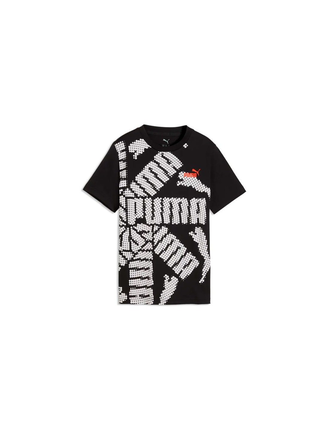 T-shirt Puma Ess Logo Lab Brand, noir, Enfant | Atmósfera Sport