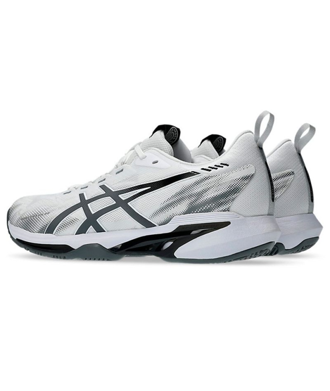 Chaussures Tennis Asics Sonicsmash FF pour Homme , blanc/gris acier ...